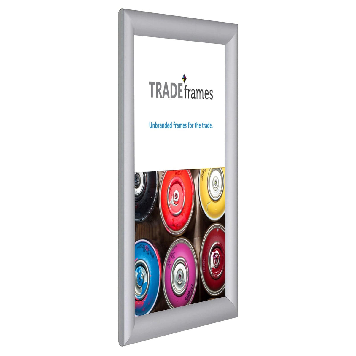 5.83 x 8.27 inches ( A5 Size) Silver Snap Frame - 1" Profile – Snap Frames Direct