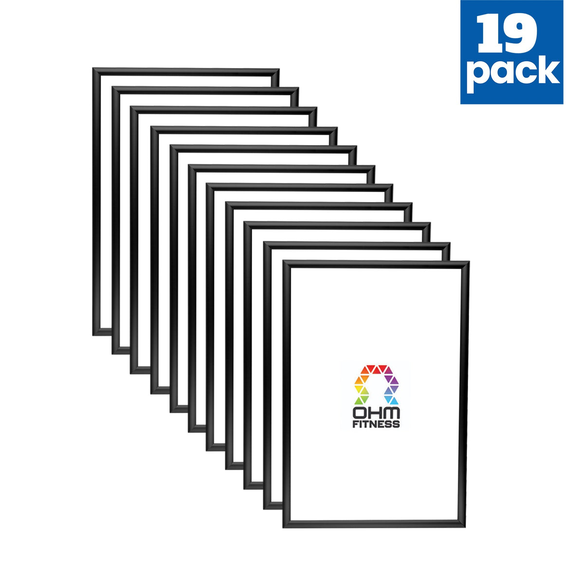 OHM Franchise Studio Deal 24x36 Black Snap Frames 1.25 Inch (19-Pack ...