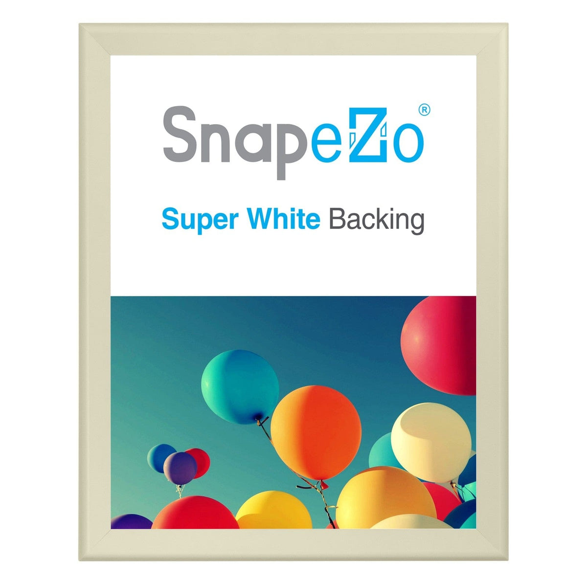Twin-Pack of 36x48 Inches Off-White Snapezo® Snap Frame - 1.7" profile ...
