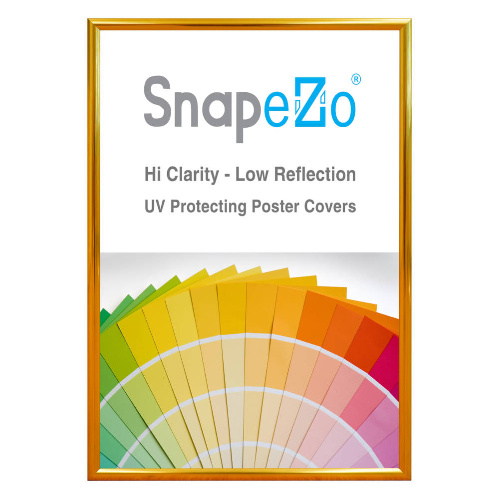 22x28 Gold Snap Frame 1.25 Inch Profile – Snap Frames Direct