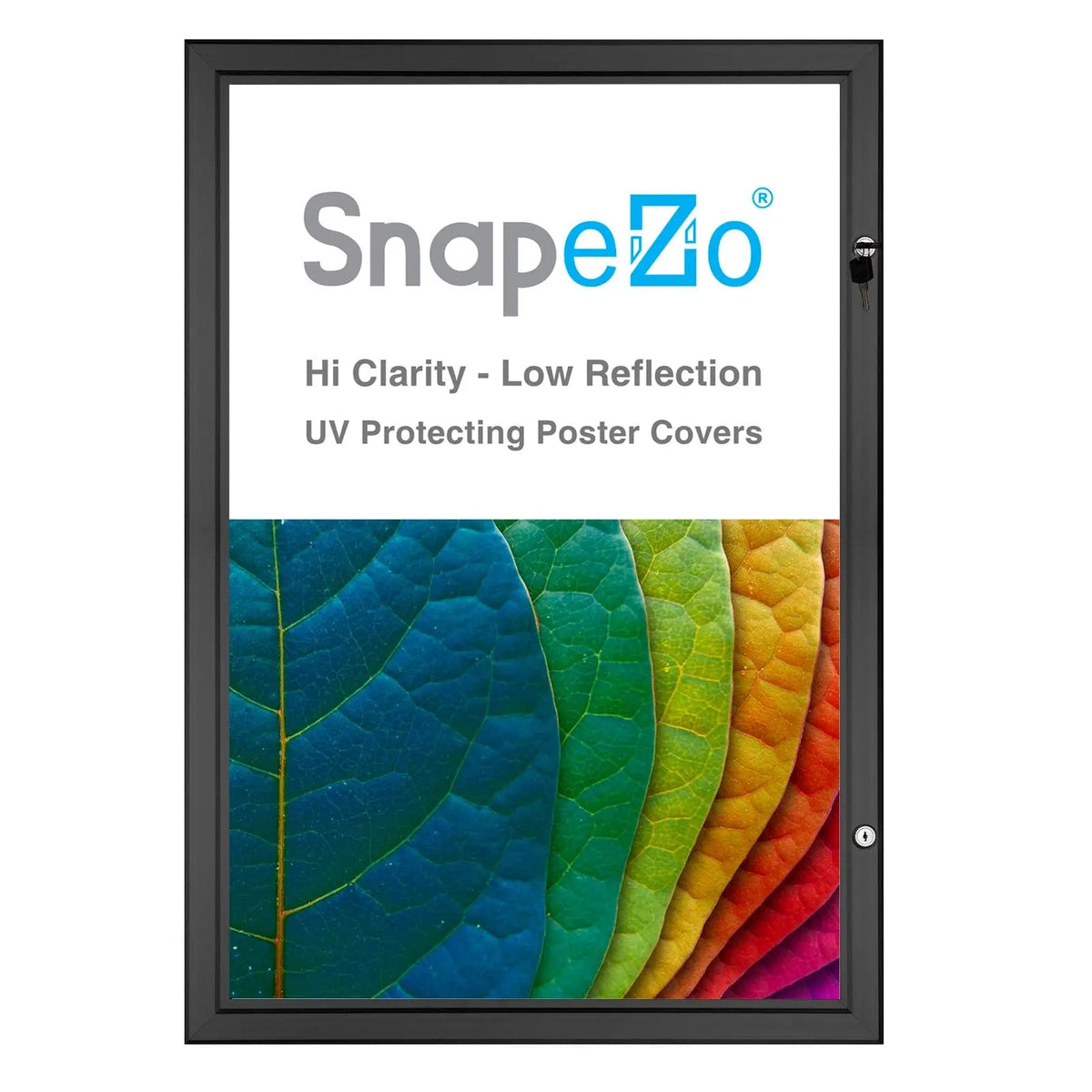27x41 Black Snapezo® Poster Case - 1.77" Profile – Snap Frames Direct