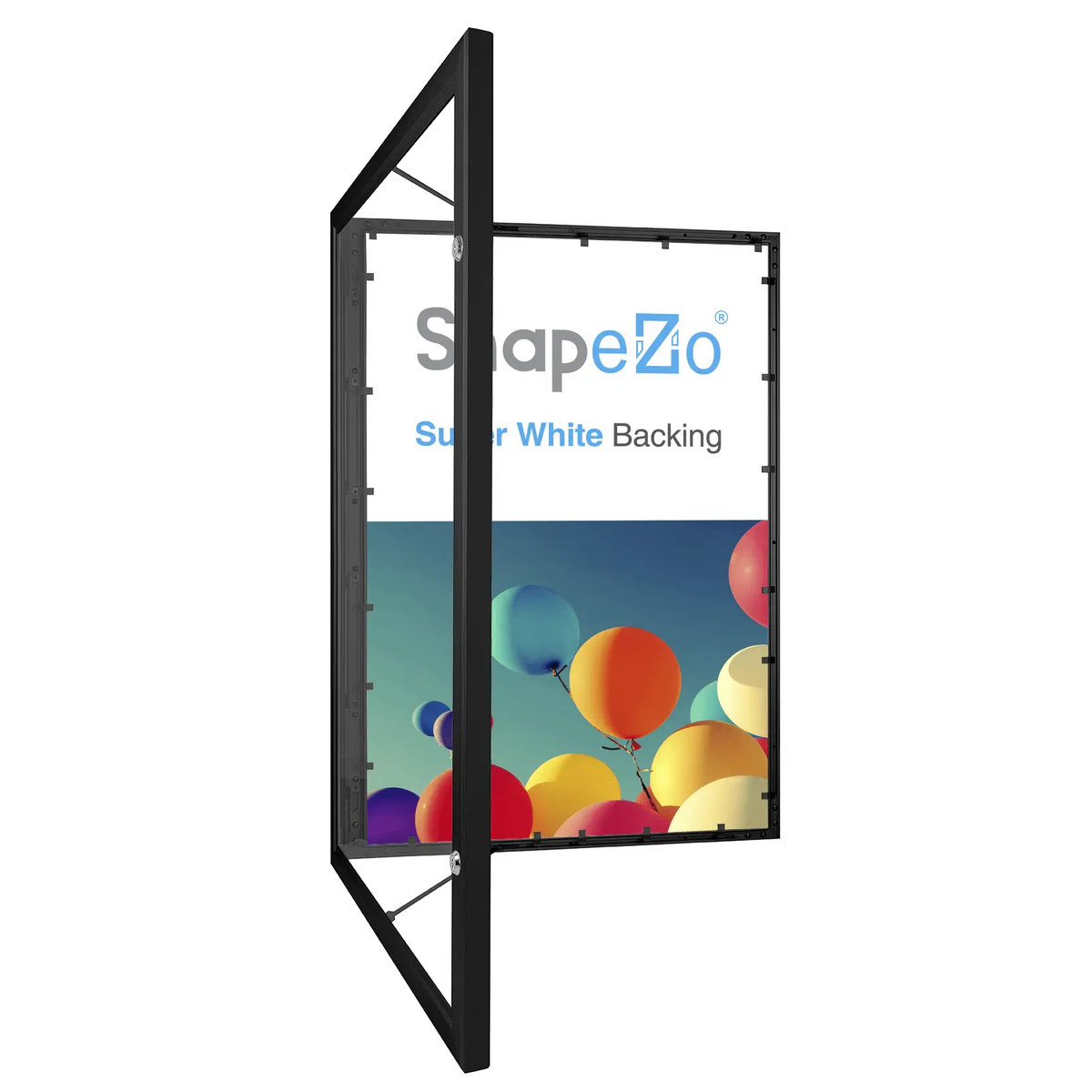 27x40 Black Snapezo® Poster Case - 1.77" Profile – Snap Frames Direct