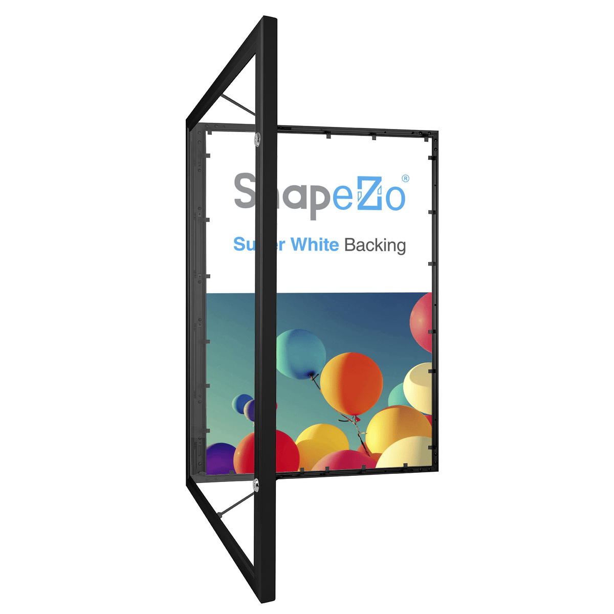 24x36 Black Snapezo® Poster Case - 1.77" Profile – Snap Frames Direct