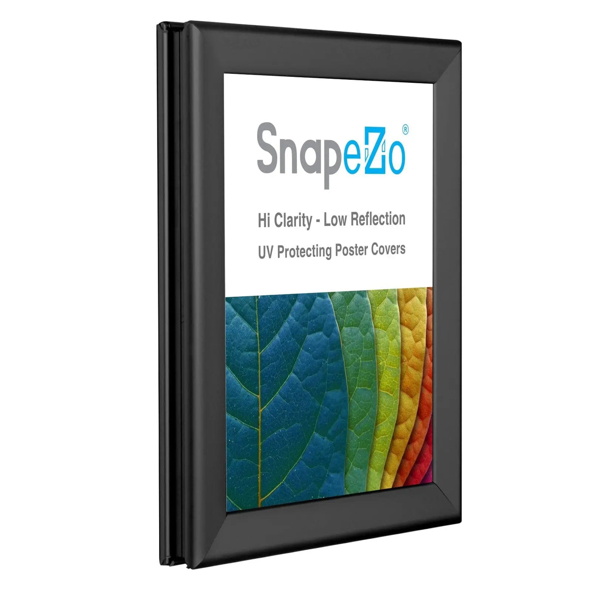 8.5x11 Black Snapezo® Double-Sided - 1.25" Profile – Snap Frames Direct