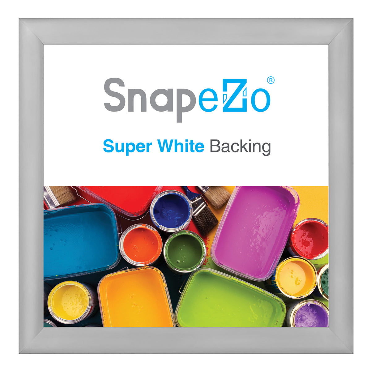 Twin-Pack of 37x37 Silver Snap Frame – Snap Frames Direct