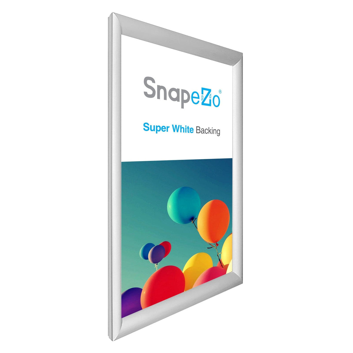 17x30 Silver Snapezo® Snap Frame - 1.2" Profile – Snap Frames Direct