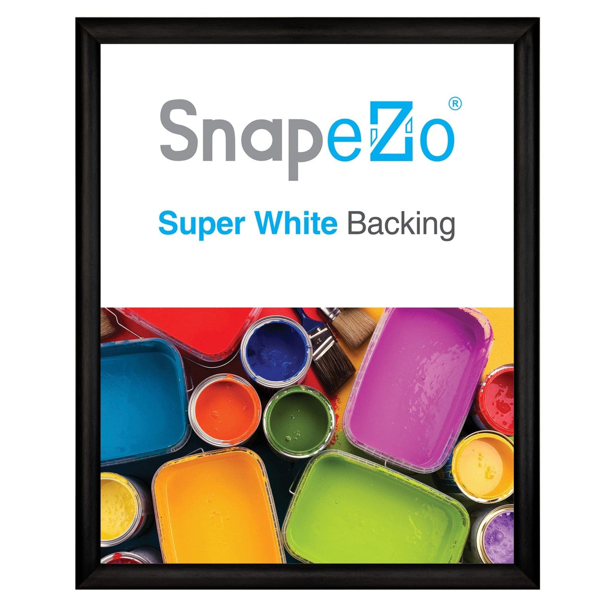24x30 Brushed Black Snapezo® Snap Frame - 1" Profile – Snap Frames Direct