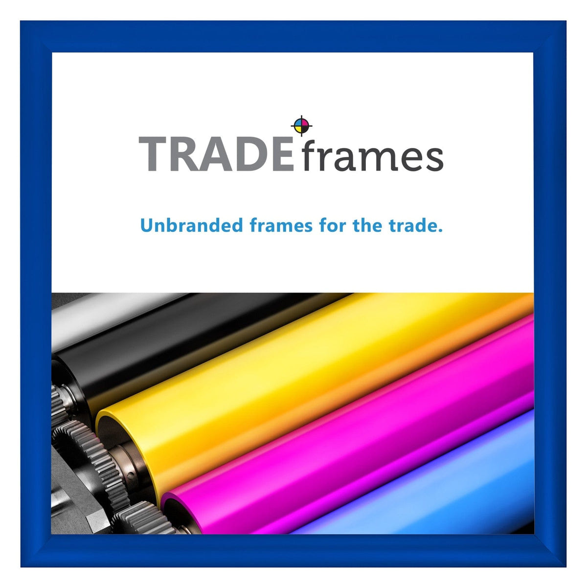 24x24 Blue Snap Frame 24x24 - 1.2 inch profile – Snap Frames Direct