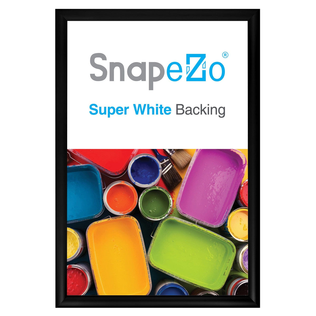 20x29 Black SnapeZo® Snap Frame - 1.2" Profile – Snap Frames Direct