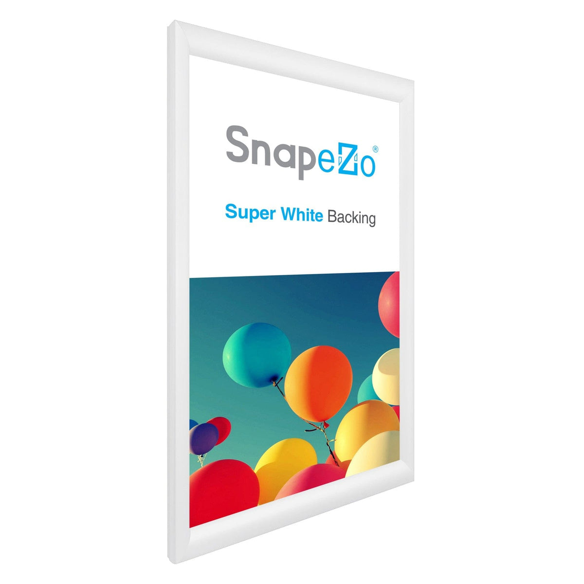 13x22 White Snapezo® Snap Frame - 1.2" Profile – Snap Frames Direct