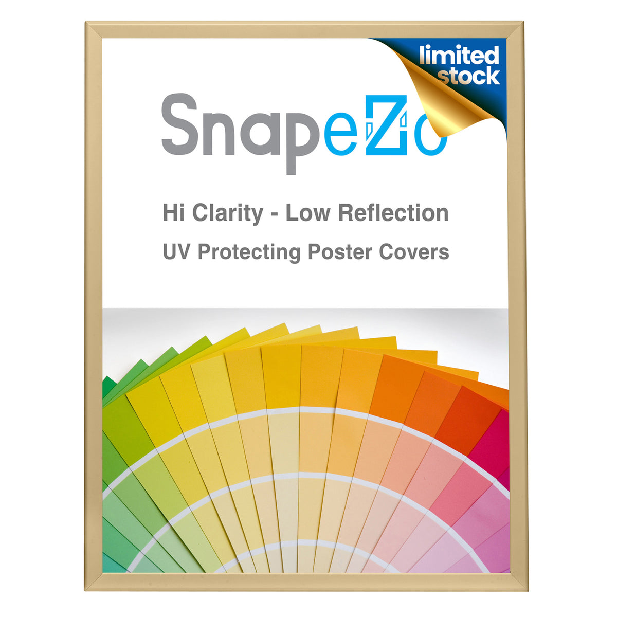 24x32 Gold Snap Frame – Snap Frames Direct