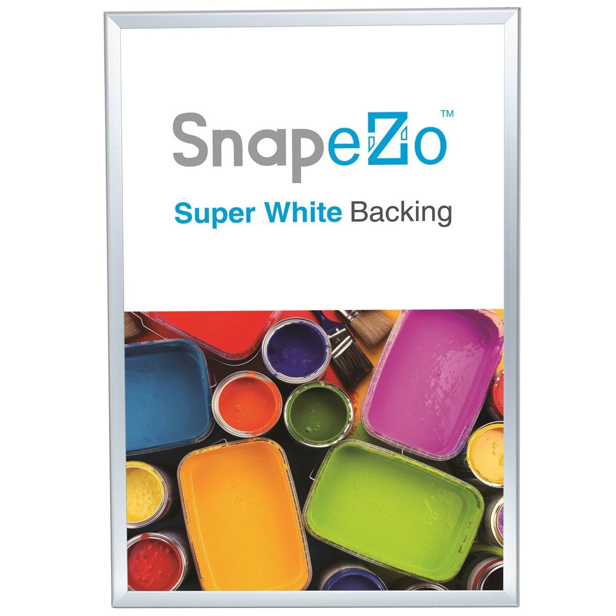Silver Snapezo® 22x28 - 1.8" Profile – Snap Frames Direct