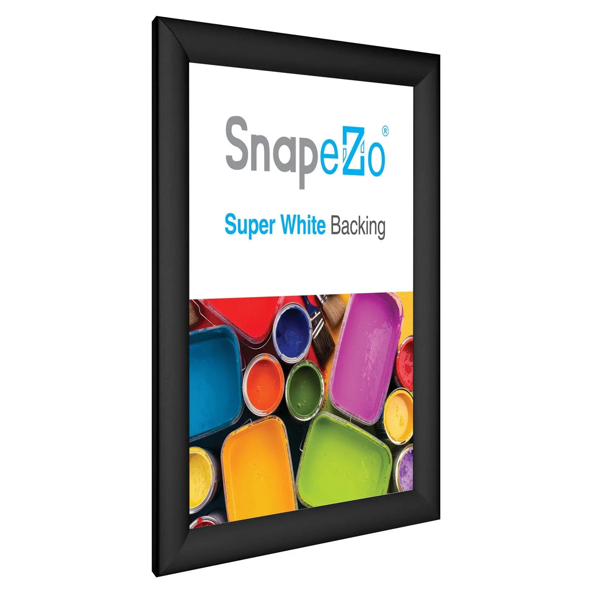 8.5x11 Black Snapezo® Snap Frame - 1.2" Profile – Snap Frames Direct