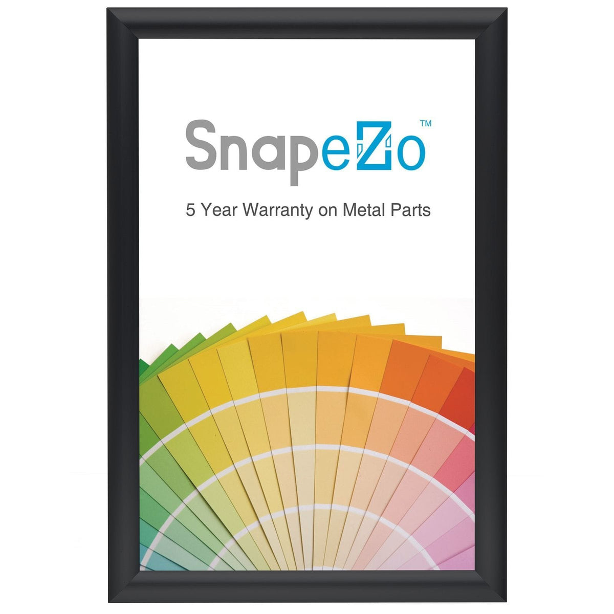 11.7 x 16.5 ( A3 Euro Size) Brushed Black Snapezo® Snap Frame - 1" Pro ...