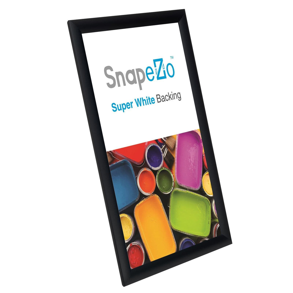 11.7 x 16.5 (A3 Euro Size) Brushed Black Snapezo® Snap Frame - 1" Prof ...