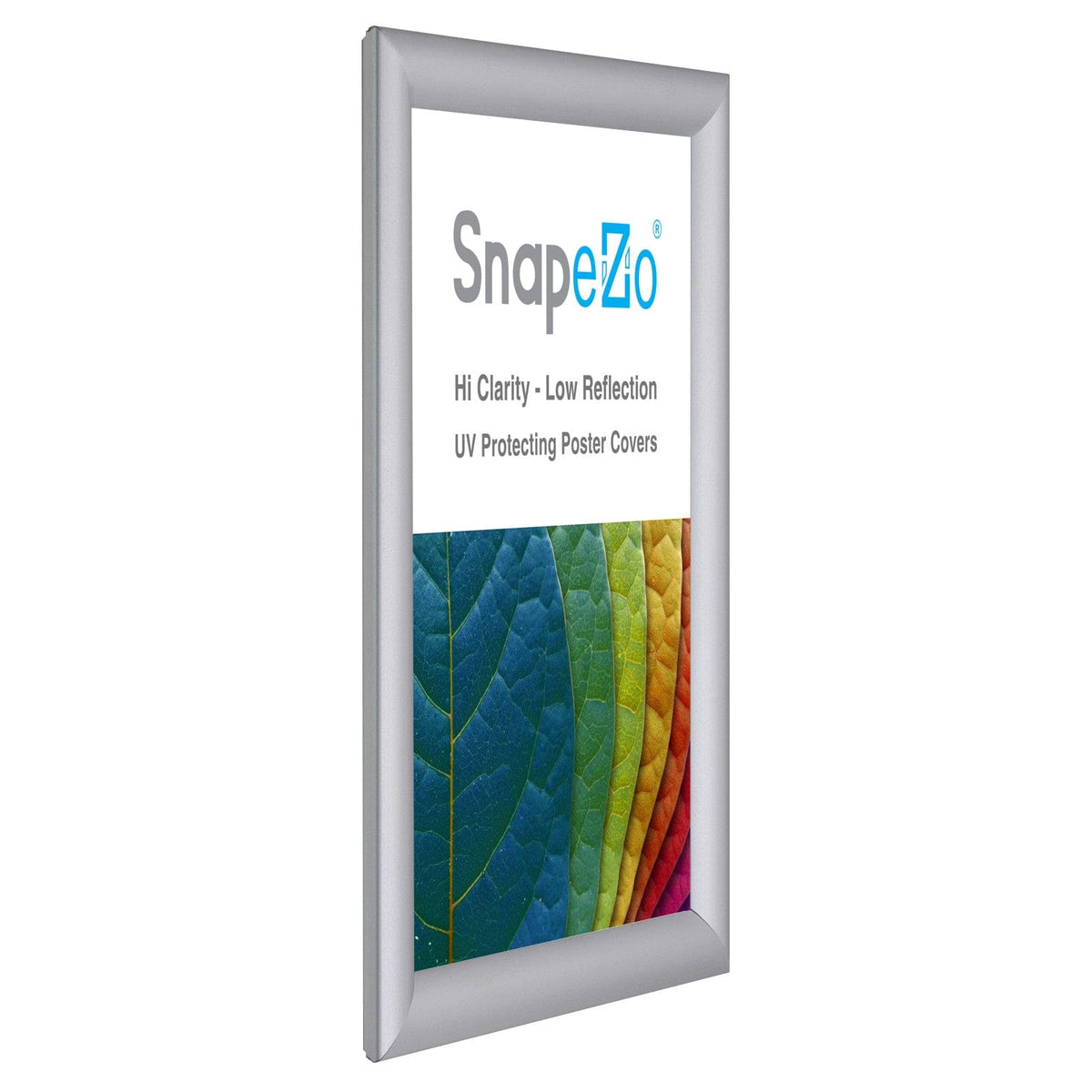 5.83 x 8.27 inches (A5 Size) Silver Snapezo® Poster Snap Frame 1 ...